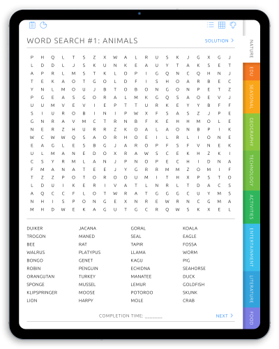 Download Word Search Puzzles for iPad Hyperlinked PDF
