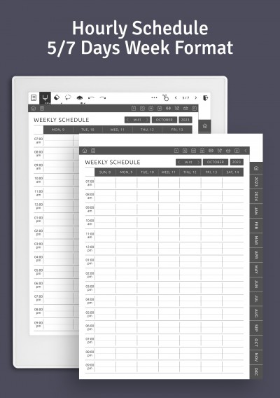 Download Printable Health And Fitness Planner For Supernote A5x A6x Pdf