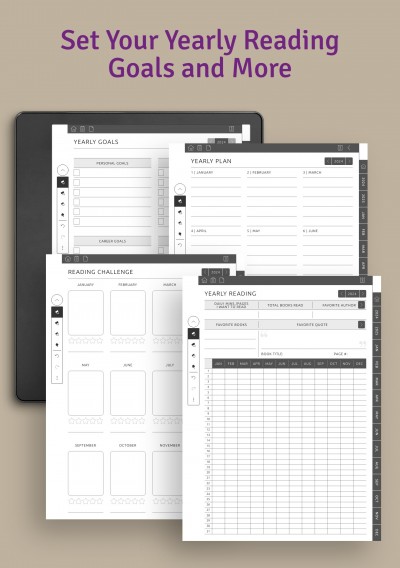 Interactive Kindle Scribe Reading Journal – Personalized Yearly ...