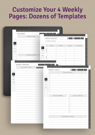 Customizable Kindle Scribe Weekly Planner – Enhance Your Productivity