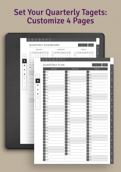 Customizable Kindle Scribe Weekly Planner – Enhance Your Productivity