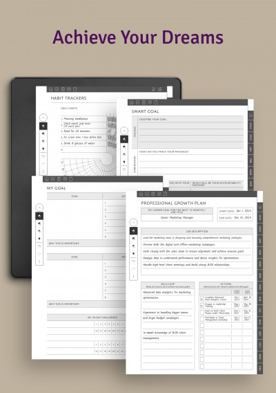 Kindle Scribe Weekly Schedule Planner – Hyperlinked PDF Download