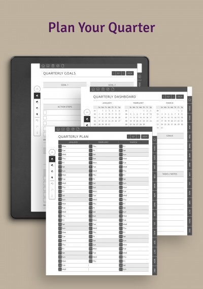 Kindle Scribe Weekly Schedule Planner – Hyperlinked PDF Download