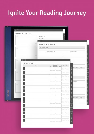 Hyperlinked Diary Planner PDF – Seamless Planning for ONYX BOOX