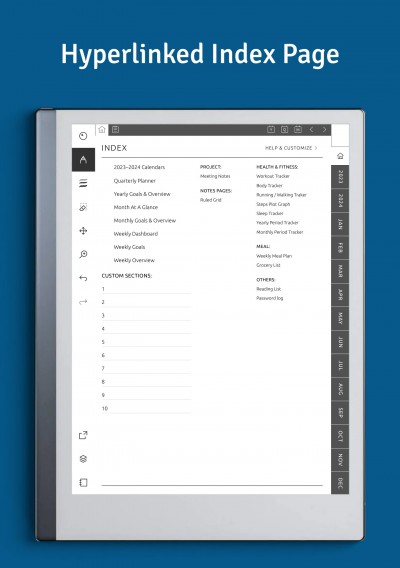 Download reMarkable Weekly Planner