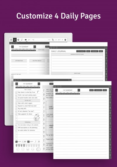 Download Diary Planner PDF for Supernote A5 X & A6 X