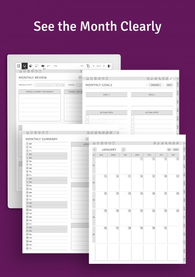 Download Supernote Goal Planner – Digital Goal Tracker with SMART Templates