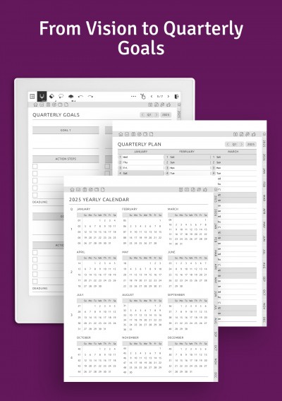 Download Supernote Goal Planner – Digital Goal Tracker with SMART Templates