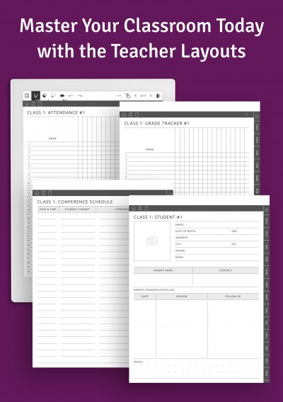 Download Printable Supernote Teacher Planner PDF