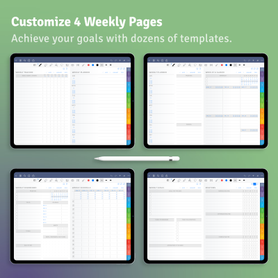 Download Weekly Journal PDF for GoodNotes, iPad, Android