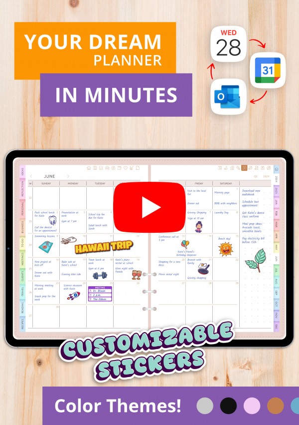 Download Dot Grid Digital Diary for iPad and Android Tablets