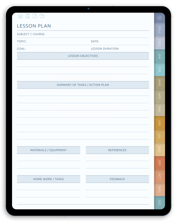 Download Customizable Digital Teacher Planner PDF