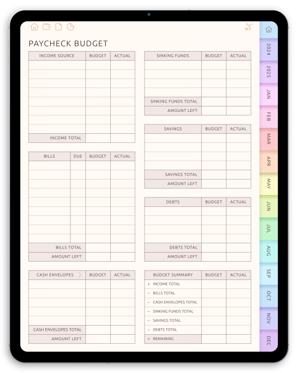 Digital Budget Planner PDF – Track Finances & Save Smarter