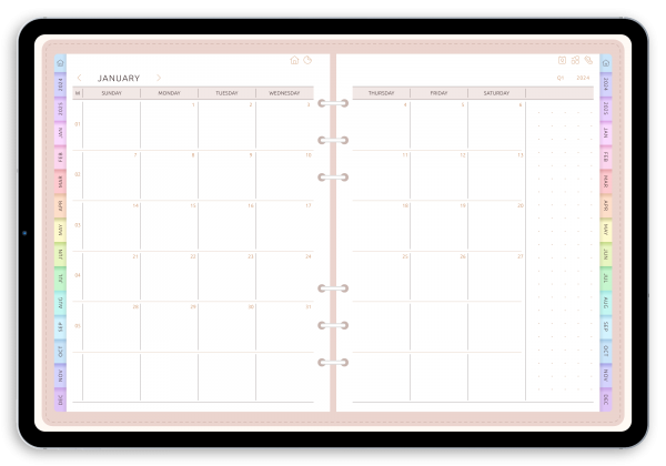 Download Digital Monthly Calendar for iOS, Android Tablets