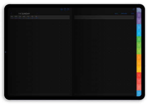 Download Dot Grid Digital Diary for iPad and Android Tablets