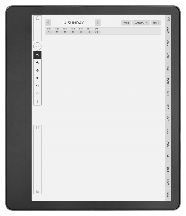 Kindle Scribe Daily Notes & Sketchbook | Hyperlinked PDF Planner