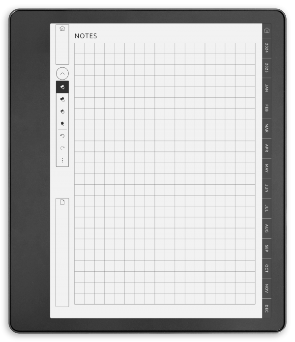 Download Kindle Scribe Daily Notes Square Grid Hyperlinked PDF