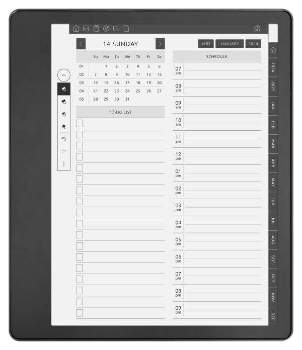 Download Kindle Scribe Daily Planner Hyperlinked PDF