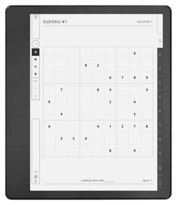 Download Kindle Scribe Sudoku Puzzles Hyperlinked PDF