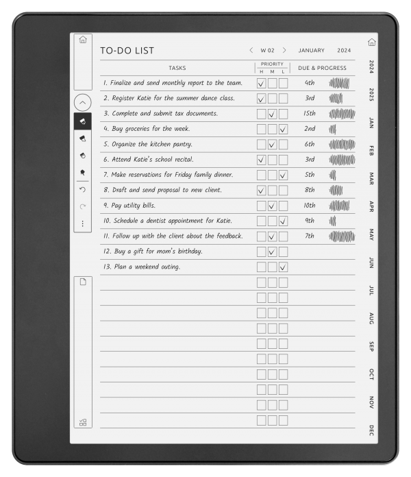 Download Kindle Scribe Weekly To-Do Planner – Boost Your Productivity