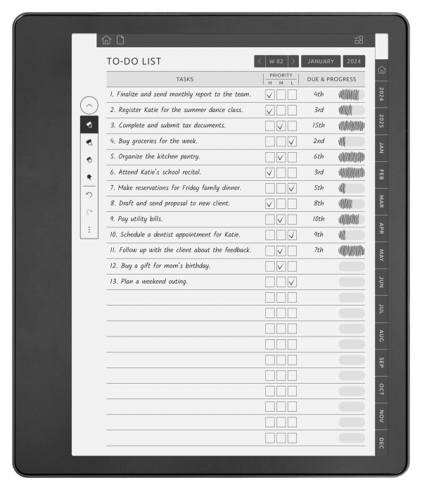 Download Kindle Scribe Weekly To-Do Get Hyperlinked PDF