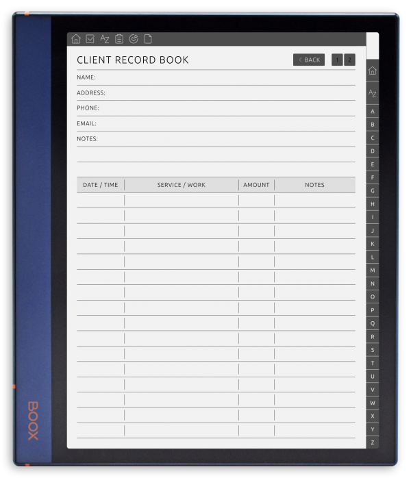 Download Digital Client Record Book for iPad & Android