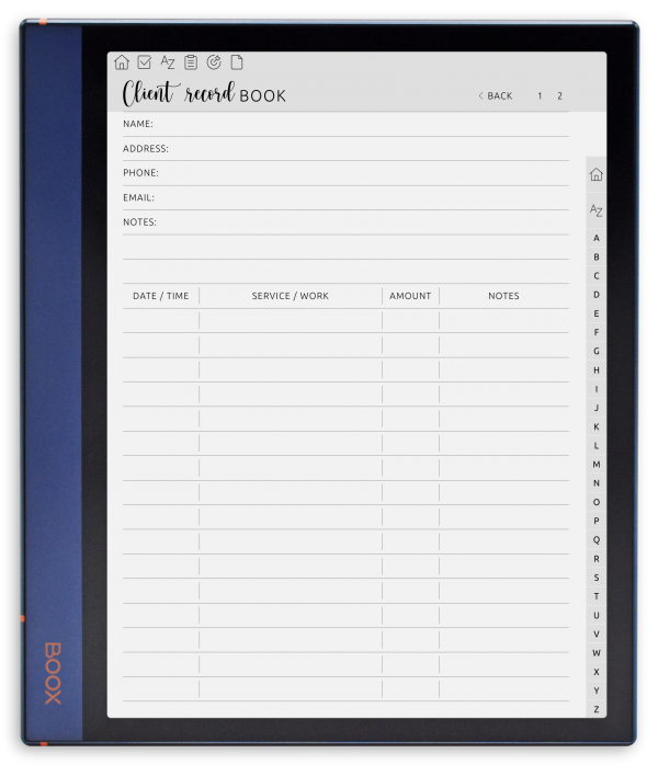 Download Digital Client Record Book for iPad & Android