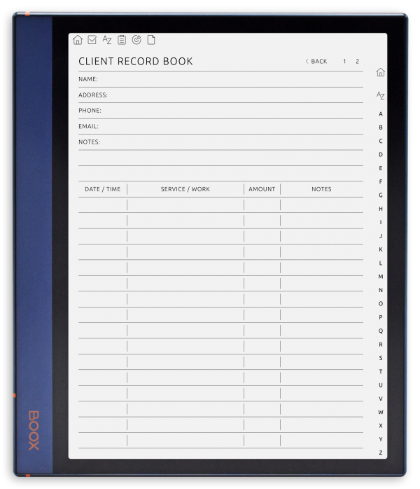 Download Digital Client Record Book for iPad & Android