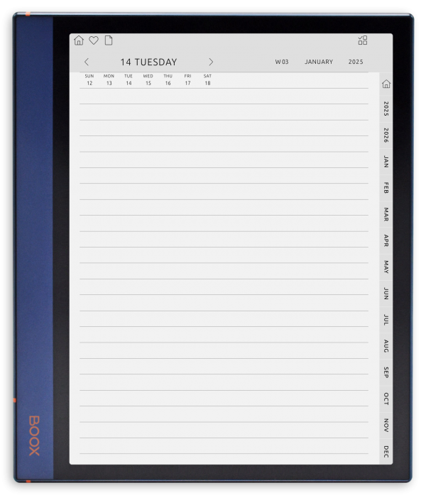 Hyperlinked Diary Planner PDF – Seamless Planning for ONYX BOOX