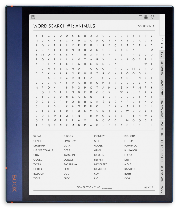 Download Boox Word Search Puzzles Hyperlinked PDF