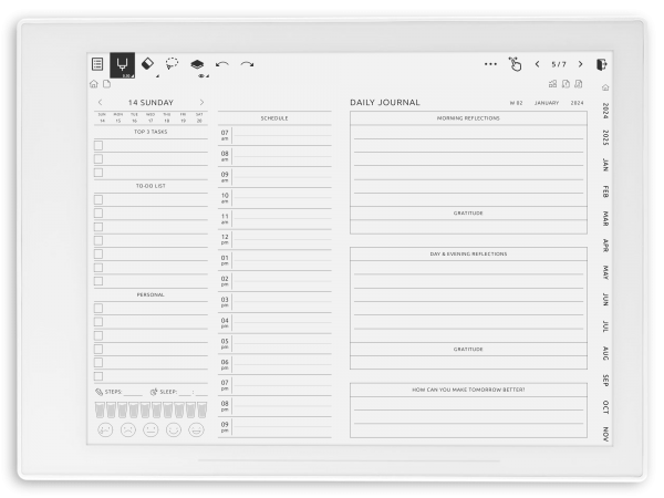 Download Supernote Daily Journal PDF 2026 & 2027