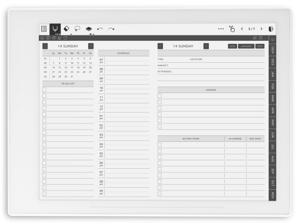 Download Supernote Meeting Notes Hyperlinked PDF