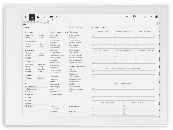 Download Ultimate Planner PDF for Supernote A5 X & A6 X