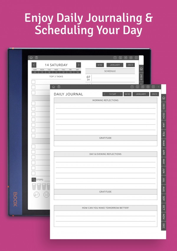Download Wellness Planner PDF for Onyx Boox Tablets
