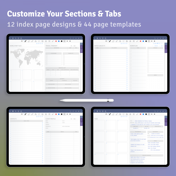 Download 2026 - 2031 Monthly Calendar (5 years) for GoodNotes, iPad, etc