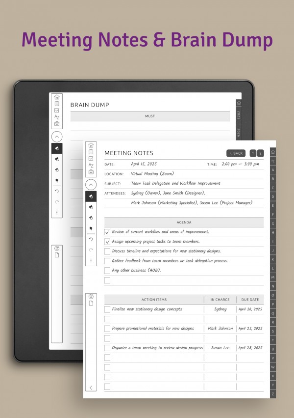 Get Client Record Book A–Z for Kindle Scribe – Digital Planner for ...