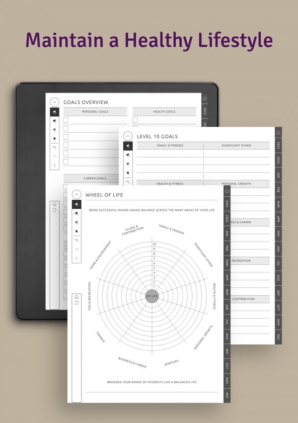 Download Kindle Scribe Goal Planner – Annual, Quarterly, Monthly ...