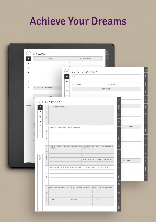 Download Kindle Scribe Goal Planner – Annual, Quarterly, Monthly ...