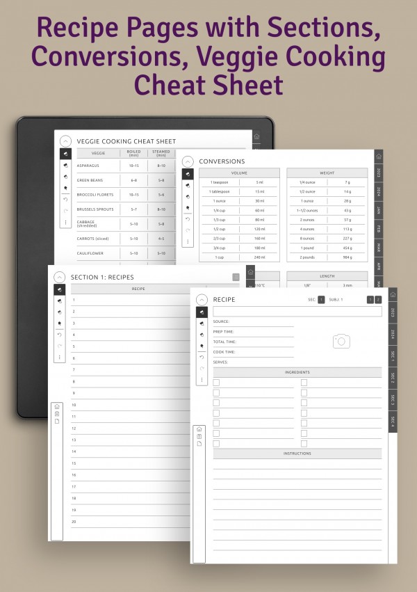 Kindle Scribe Health & Fitness Planner – Download Hyperlinked PDF