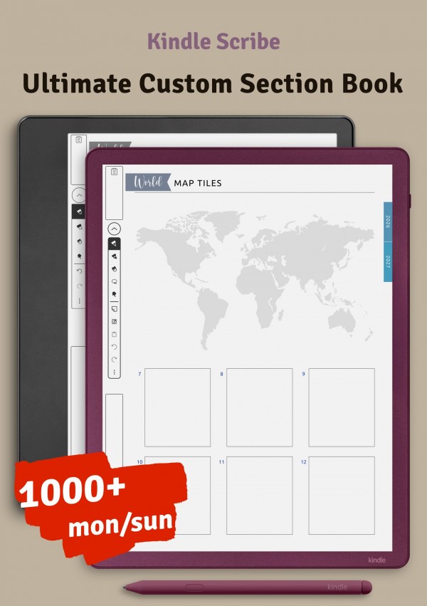 Kindle Scribe Custom Section Book – Personalize Your Digital Planner