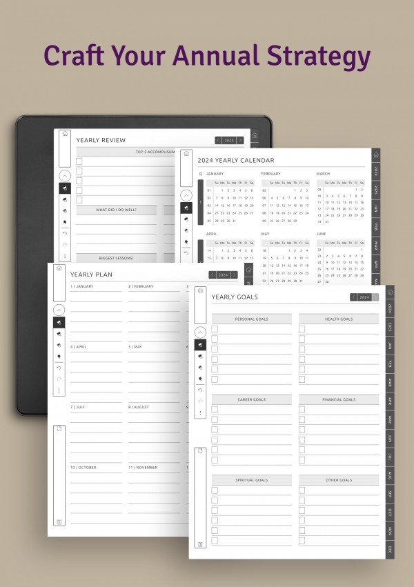Customizable Kindle Scribe Weekly Journal – Enhance Your Weekly Planning