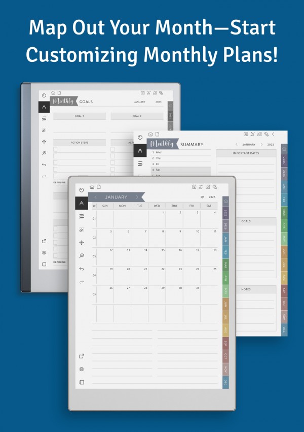 Teacher Planner for reMarkable - Download Hyperlinked PDF