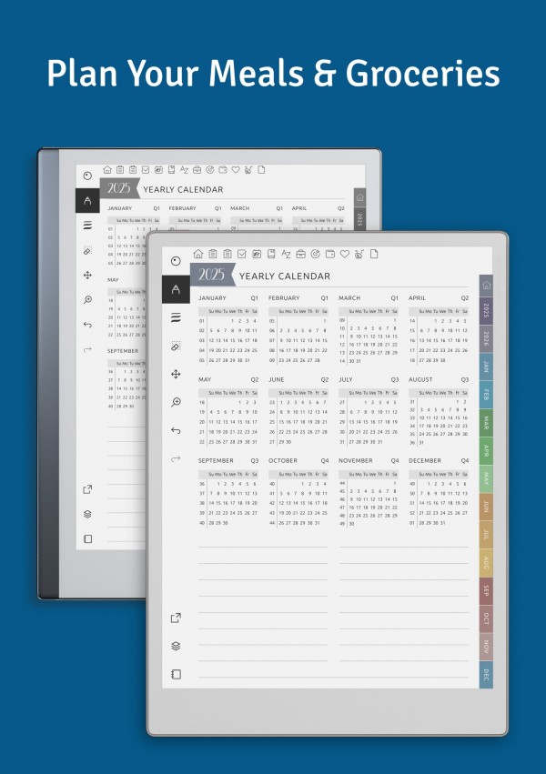 Download reMarkable Weekly Planner Hyperlinked PDF