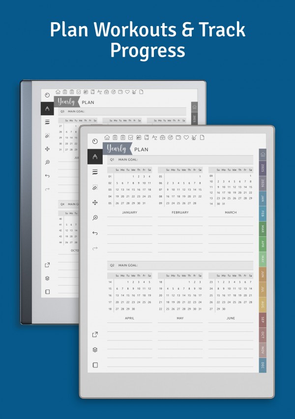 Download reMarkable Weekly Planner Hyperlinked PDF