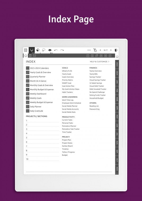 Download Supernote Work and Business Planner