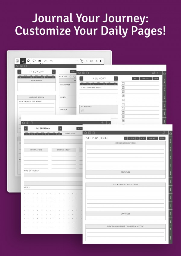 Download Supernote Daily Journal PDF 2026 & 2027