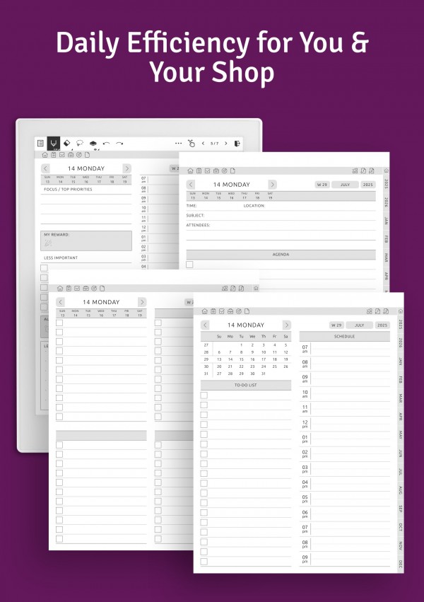 Download Supernote Digital Shop Planner – Etsy Seller Organizer