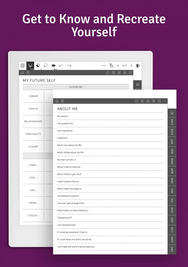 Download Life Planner PDF for reMarkable
