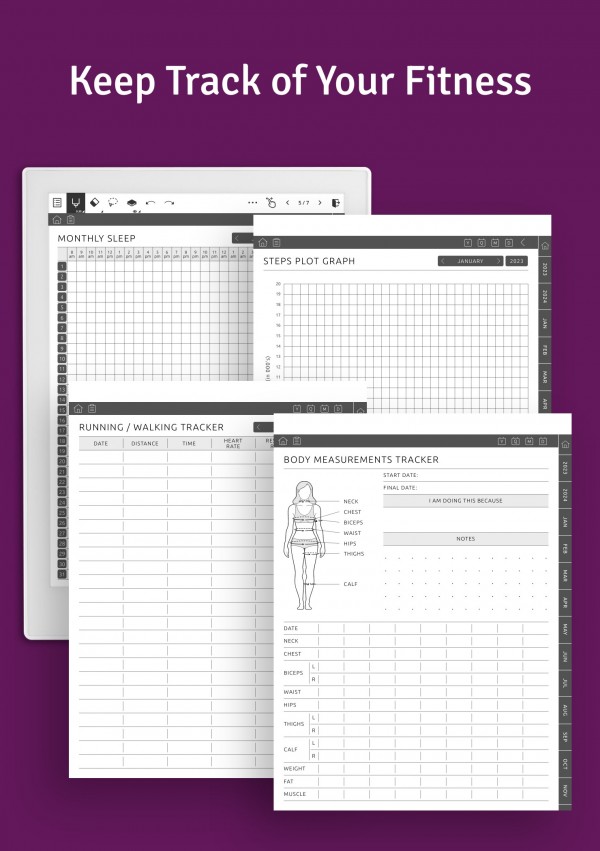 Download Meal Planner PDF for Supernote A5 X & A6 X