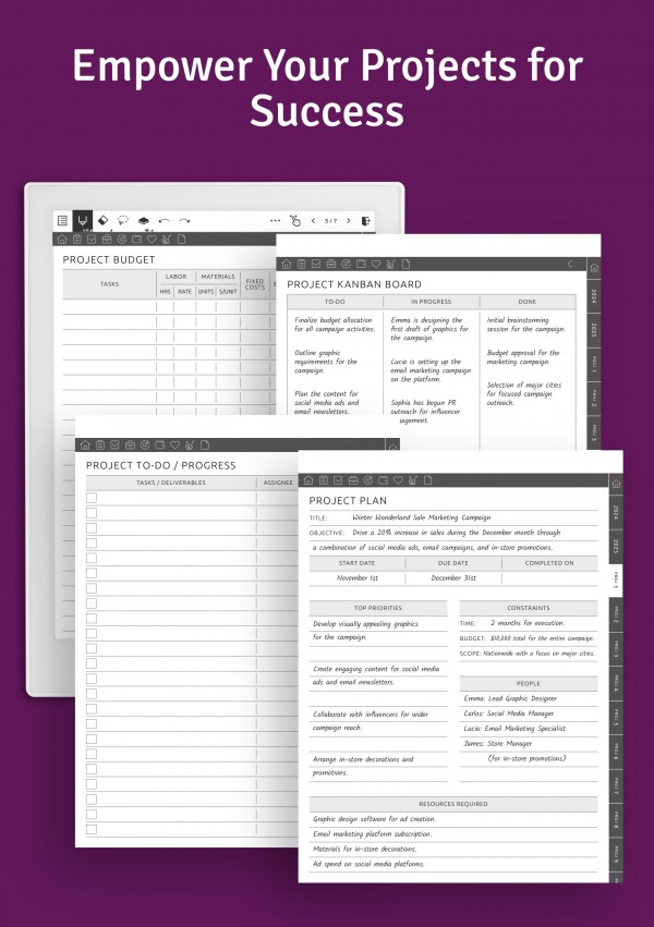 Download Ultimate Planner PDF for Supernote A5 X & A6 X